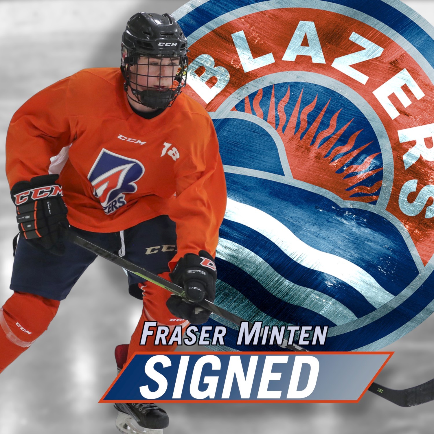 BLAZERS SIGN FORWARD FRASER MINTEN - Kamloops Blazers