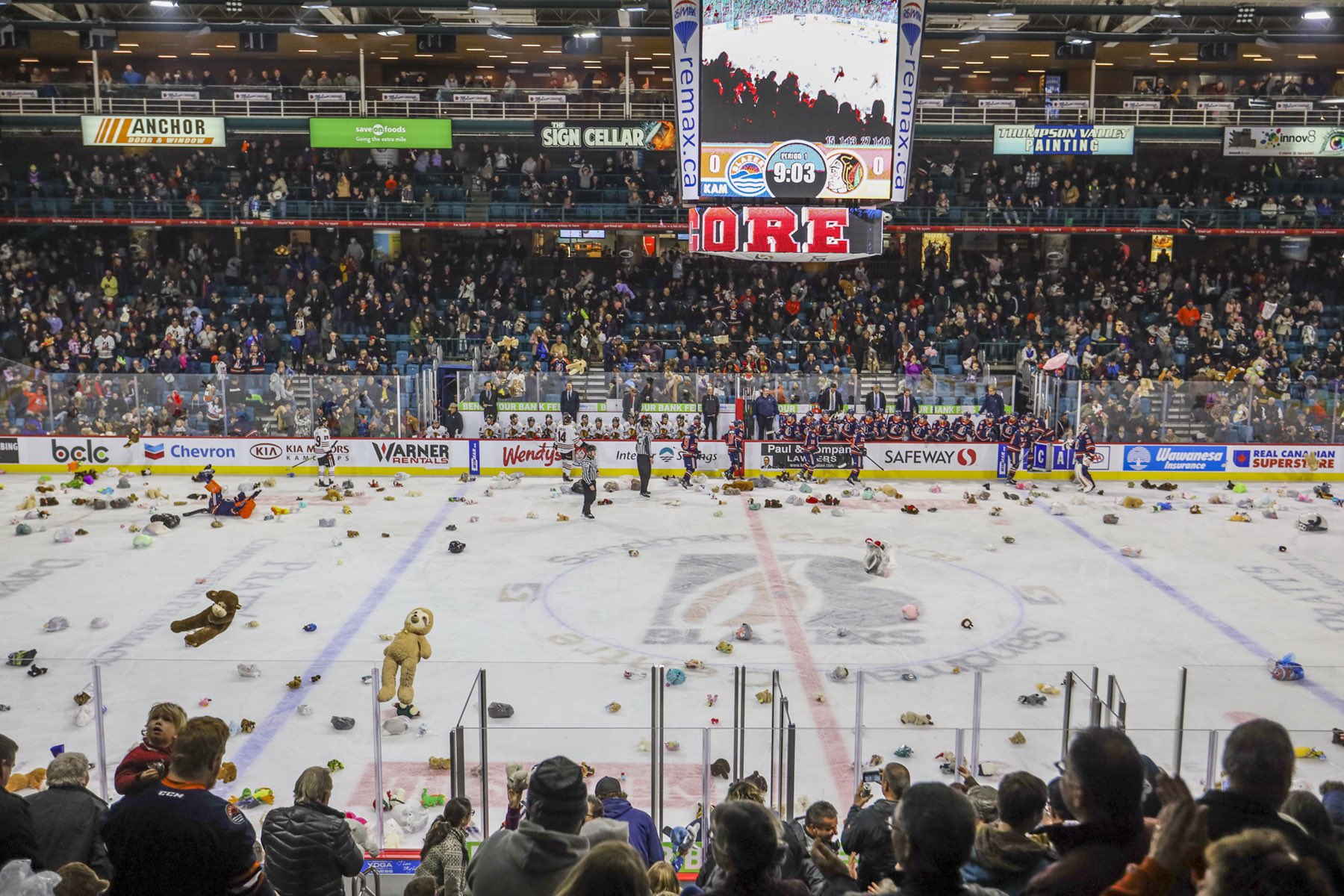 HOME GAME #9 - TEDDY BEAR TOSS NIGHT, BLAZERS HOST SEATTLE - Kamloops ...