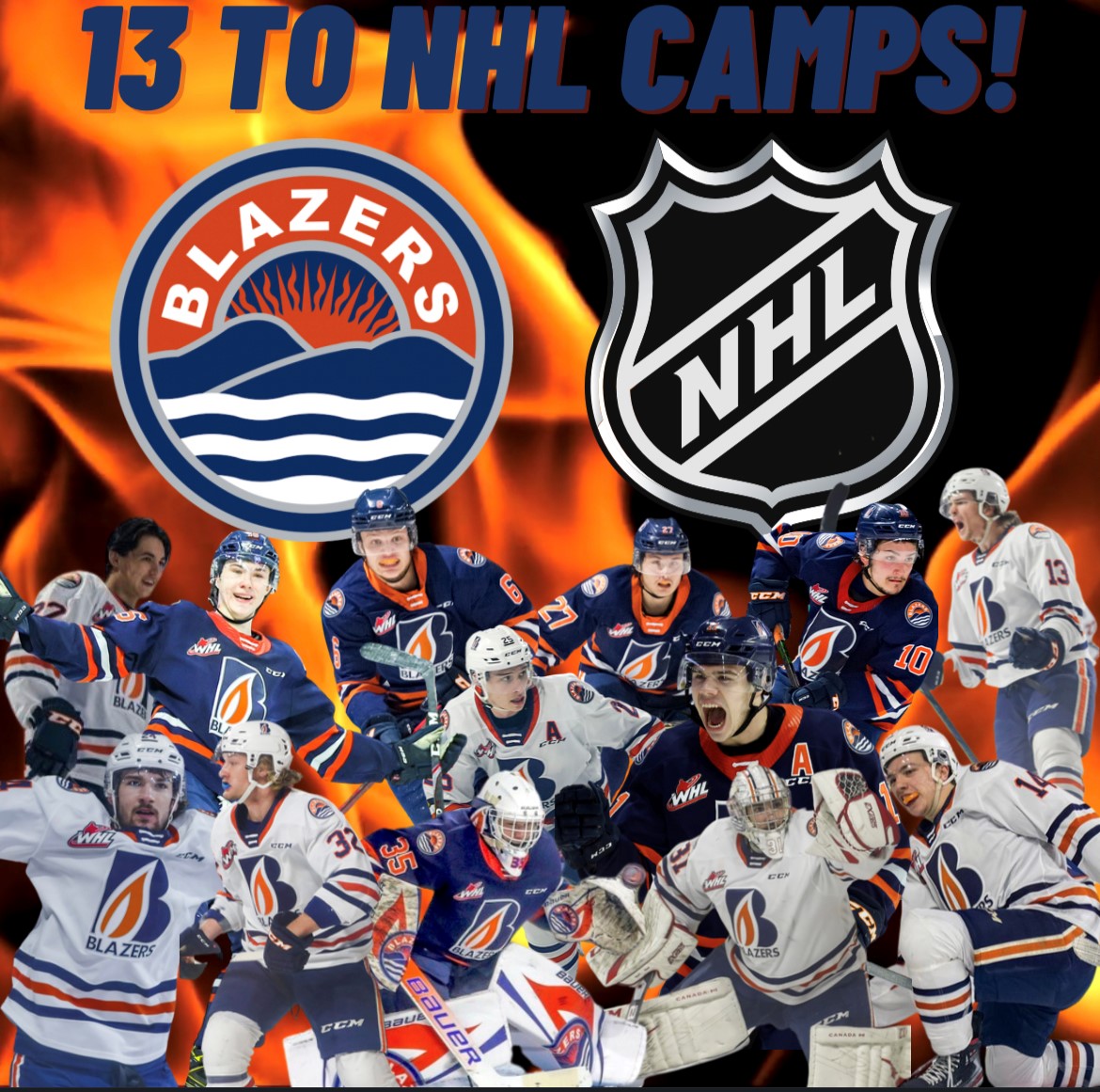 BLAZERS SEND 13 PLAYERS TO NHL DEVELOPMENT CAMPS - Kamloops Blazers