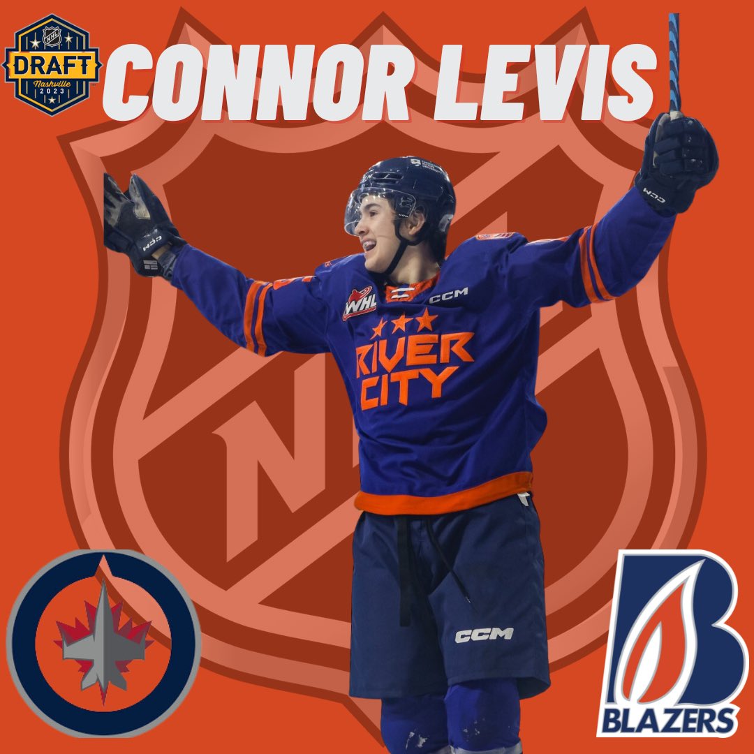 CONNOR LEVIS SELECTED BY WINNIPEG IN 2023 NHL DRAFT - Kamloops Blazers