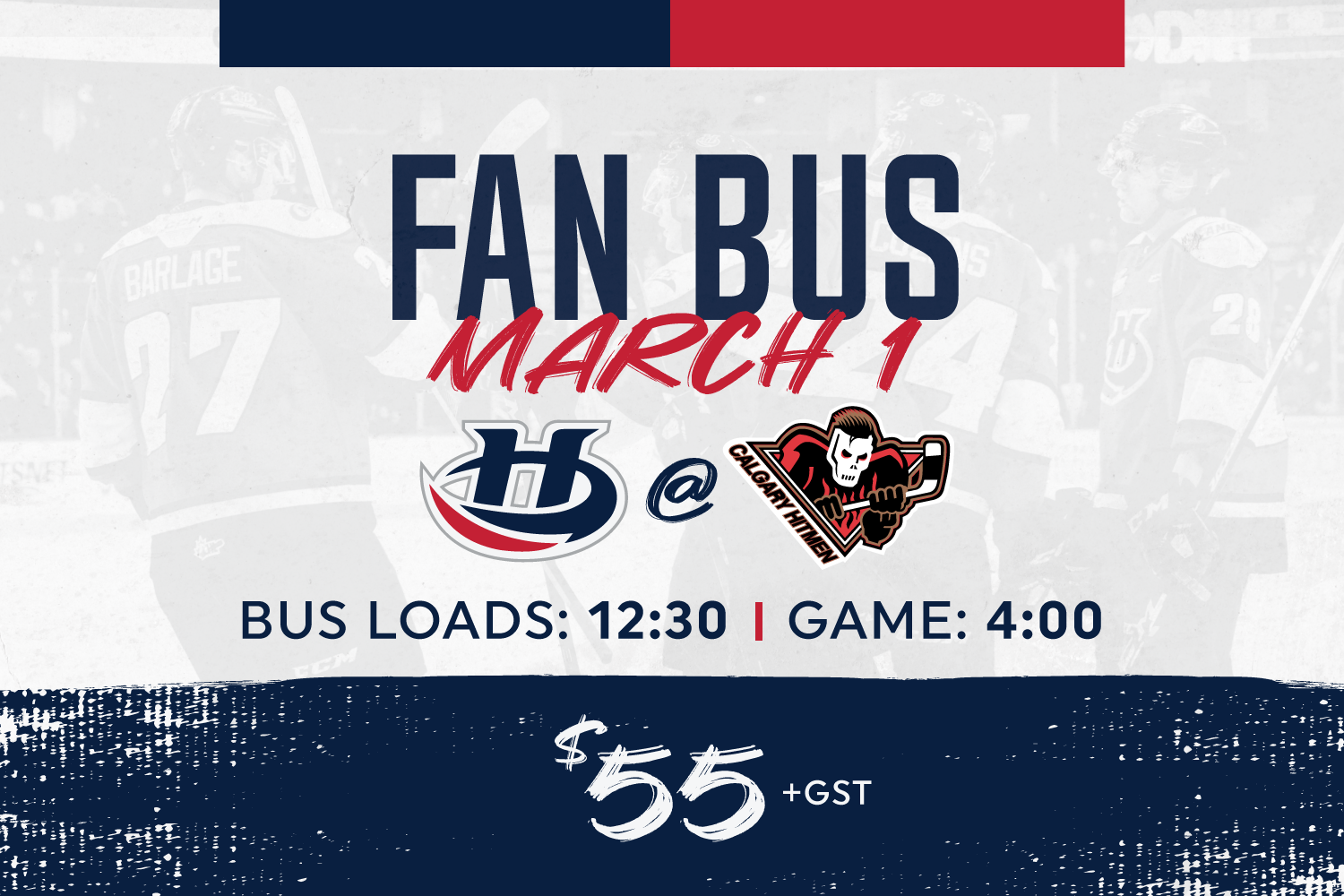 FAN BUS: March 1 to Calgary - Lethbridge Hurricanes