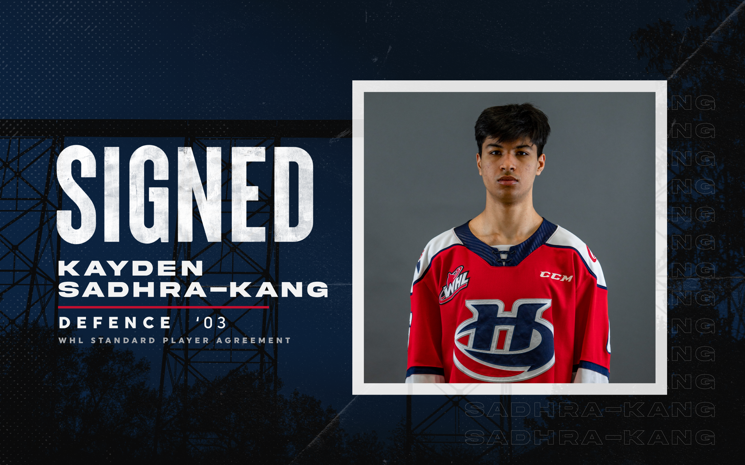 Sadhra-Kang Inks with Hurricanes - Lethbridge Hurricanes