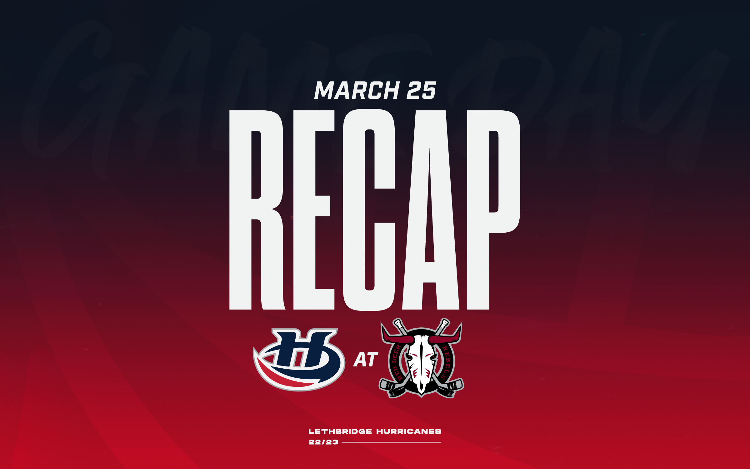 Hurricanes End Regular Season with Loss in Red Deer - Lethbridge Hurricanes