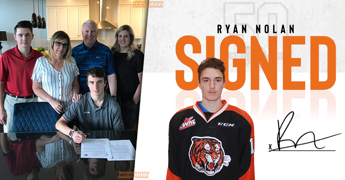 TIGERS SIGN RYAN NOLAN - Medicine Hat Tigers