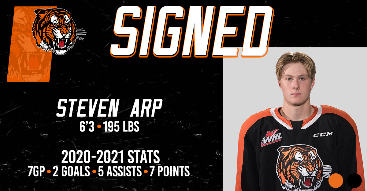 TIGERS SIGN ARP - Medicine Hat Tigers