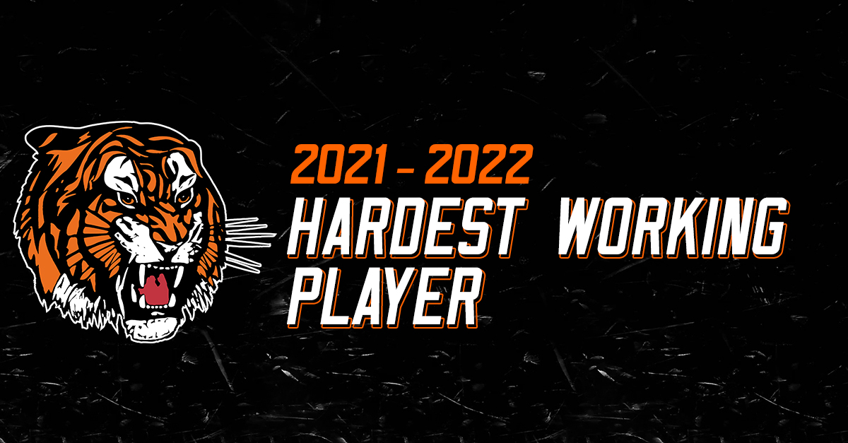 2021-22 HARDEST WORKING PLAYER - Medicine Hat Tigers