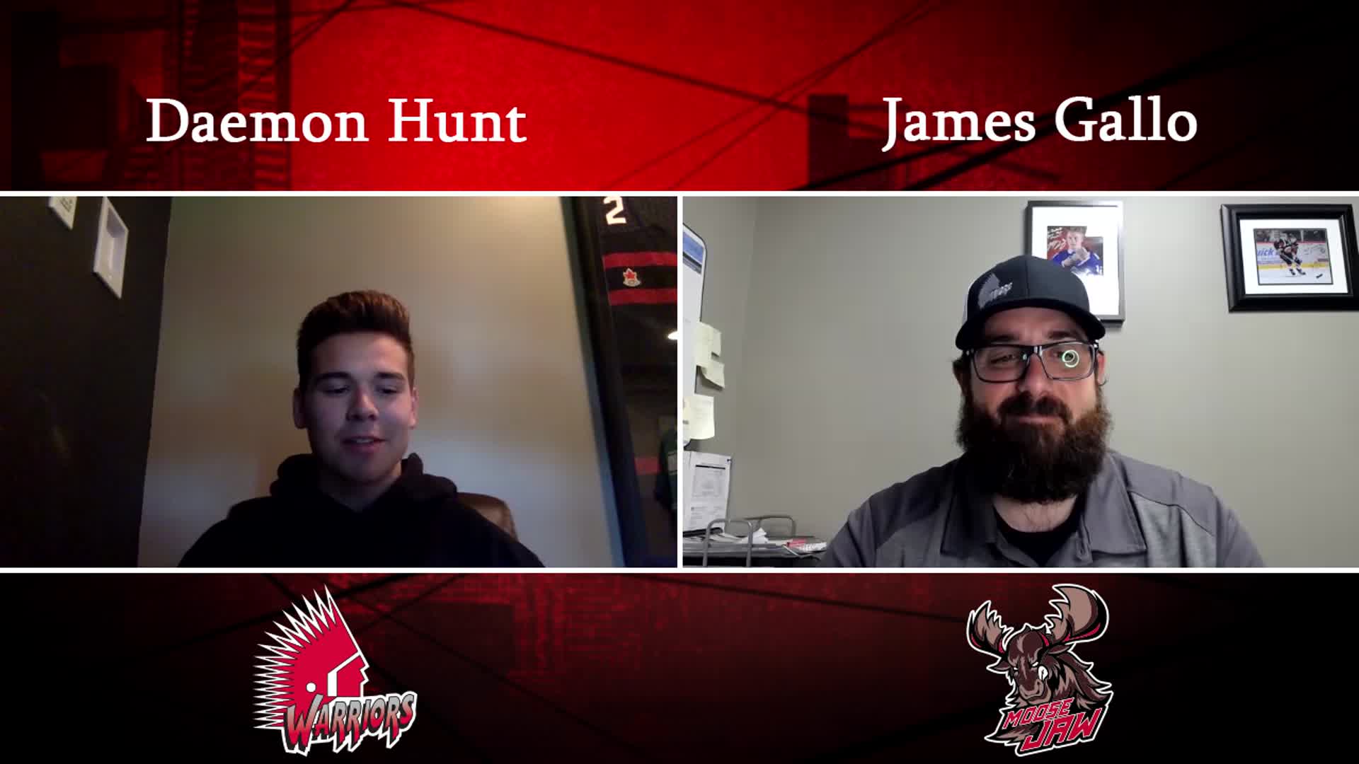 VIDEO: Daemon Hunt Zoom Interview - Moose Jaw Warriors