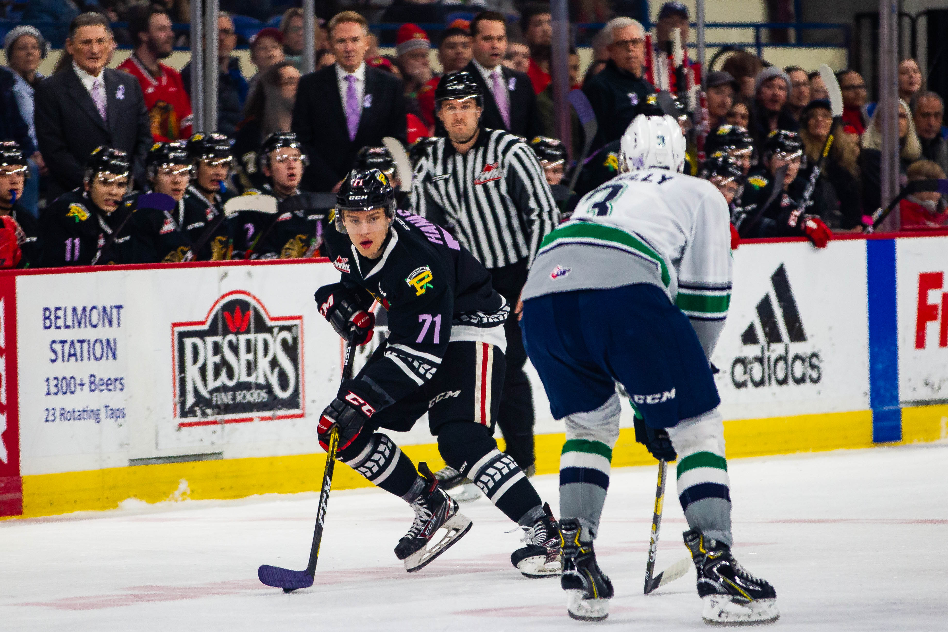Hawks Fight Cancer and Take the Game to a Shootout - Portland Winterhawks