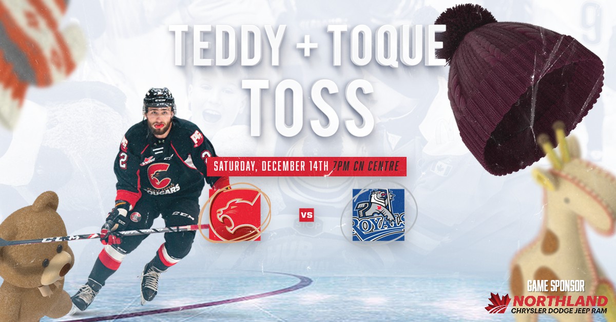 GAME DAY: Northland Dodge Teddy & Toque Toss Night - Prince George Cougars