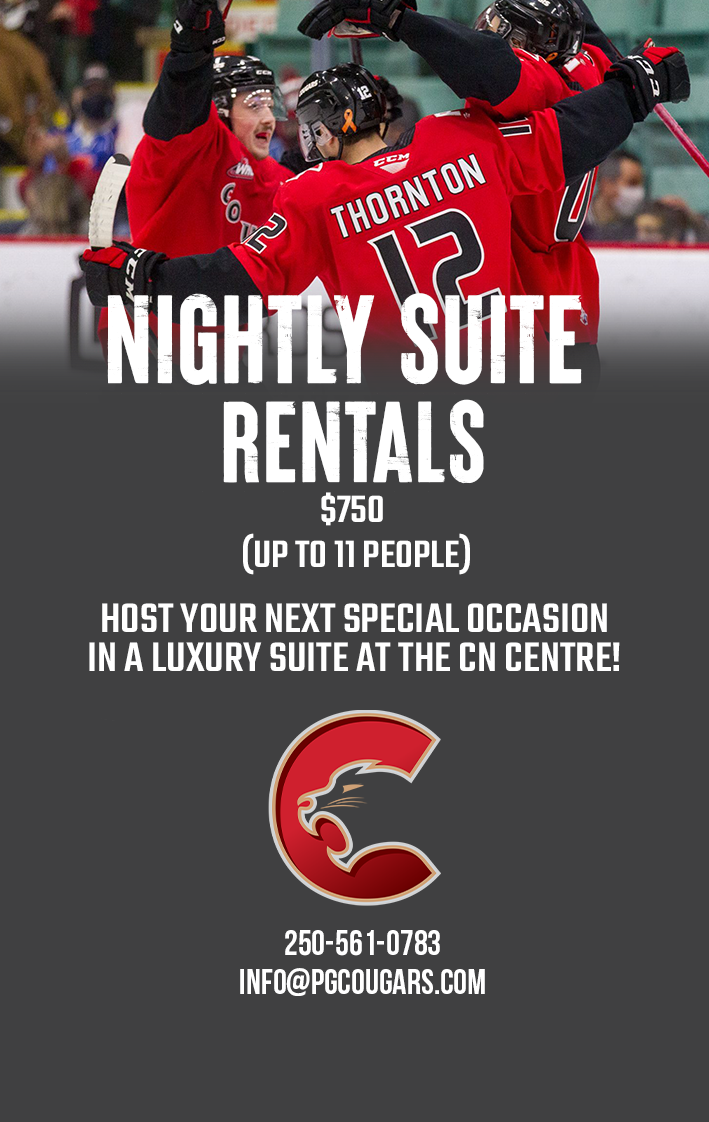 Nightly Suite Rentals - Prince George Cougars