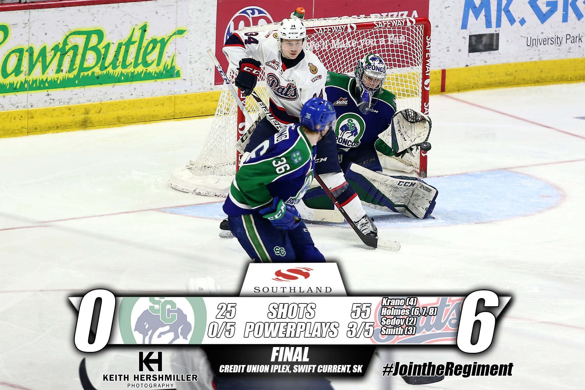 Southland Mall Recap: Pats roll to 6-0 win in Swift Current Friday ...