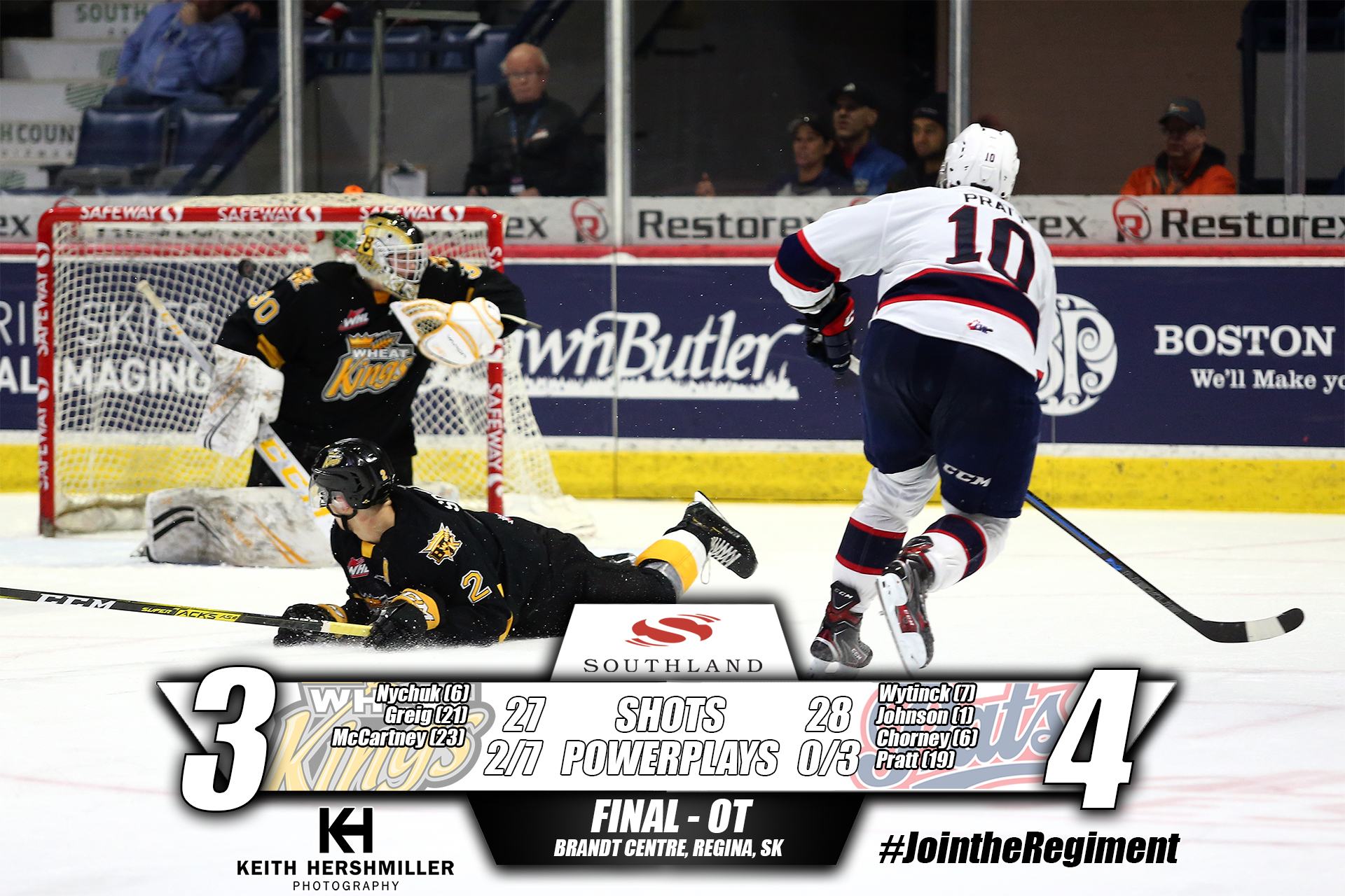 Southland Mall Recap: Pats battle to 4-3 overtime win over Brandon on Sunday - Regina Pats
