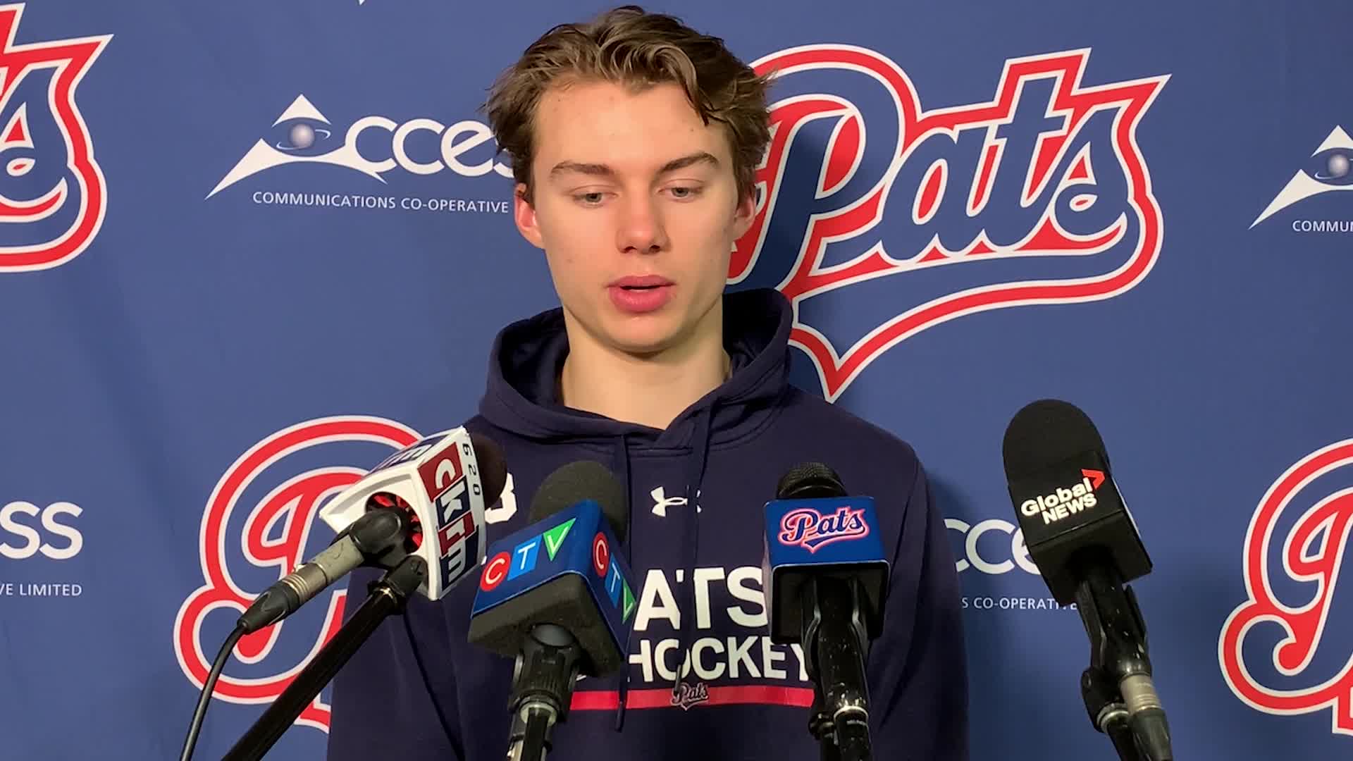 MEDIA: Practice Feb. 9 - Bedard & Valis - Regina Pats