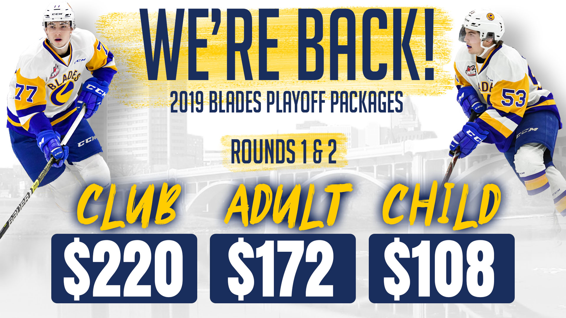 Playoff Packages On Sale Now - Saskatoon Blades