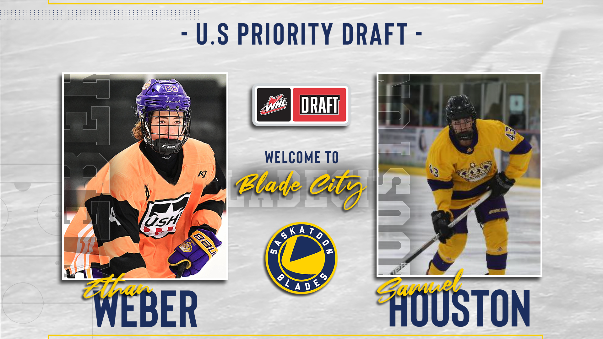 Blades add pair of Jr. Kings, select Weber and Houston in US Priority Draft - Saskatoon Blades