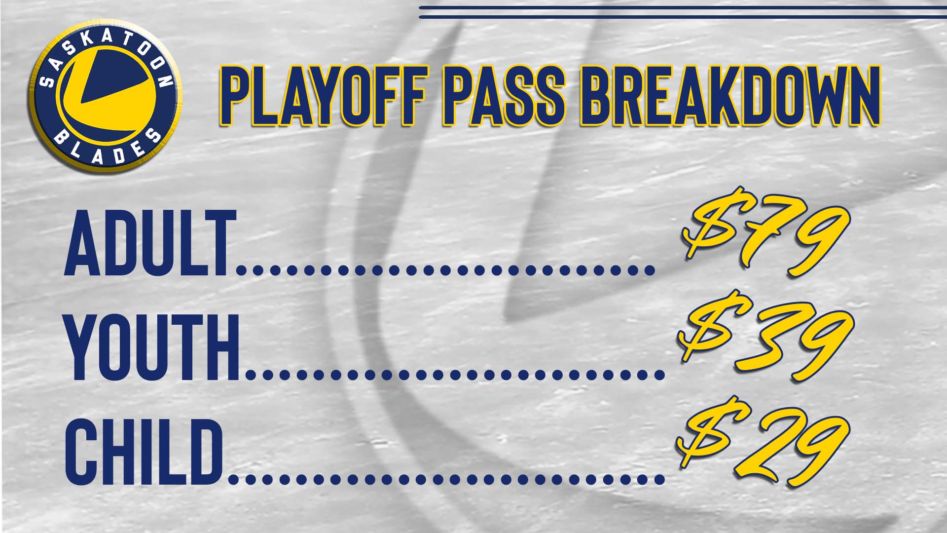 Playoff Passes are now available! - Saskatoon Blades