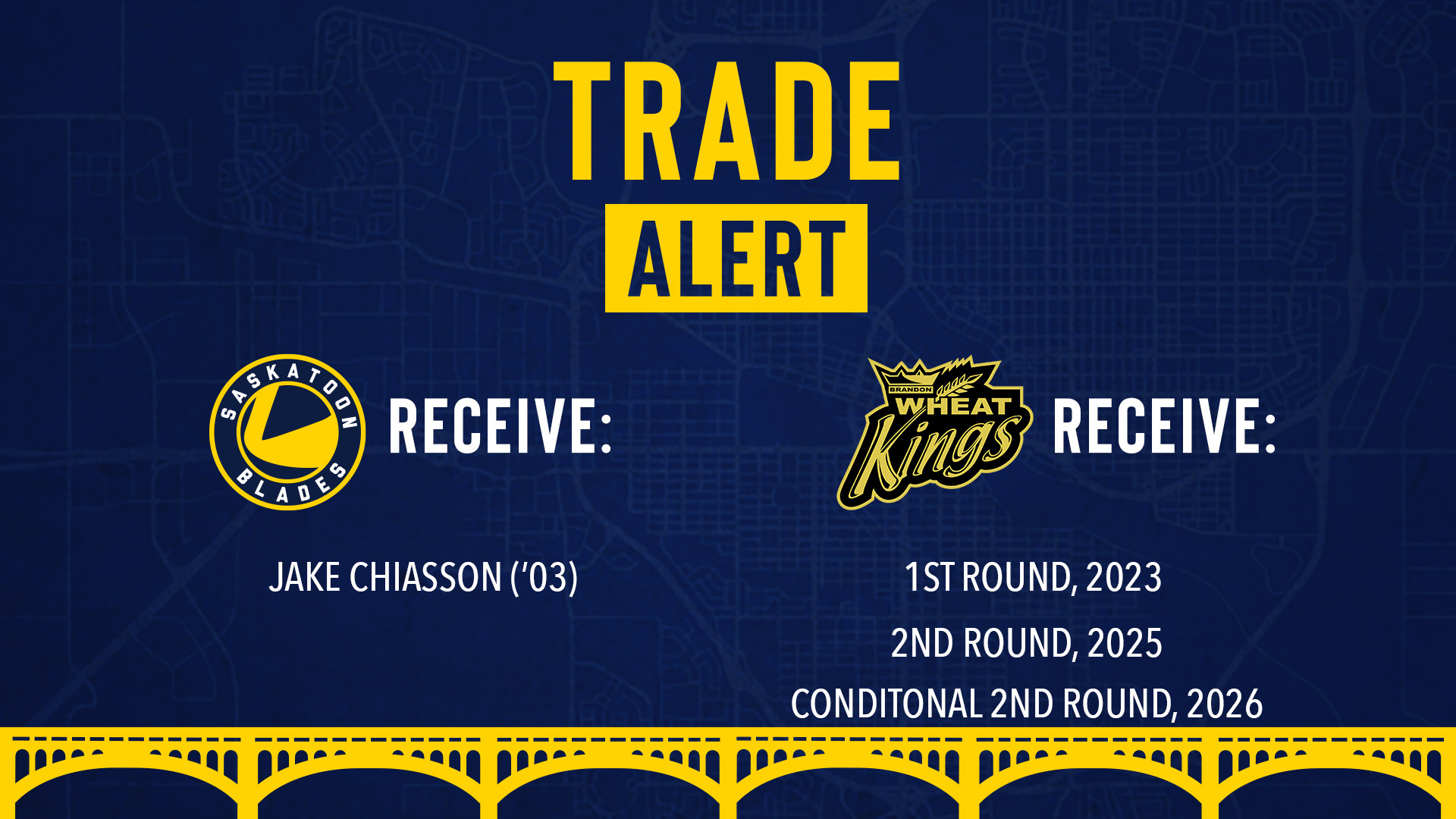 Blades acquire Oilers prospect Chiasson for three picks - Saskatoon Blades