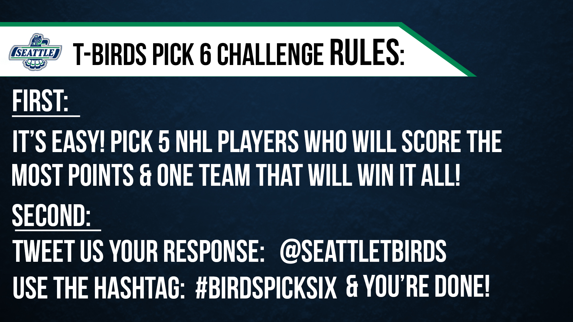 Win A T-Birds St. Patrick's Day Jersey by playing our Pick 6 Challenge ...