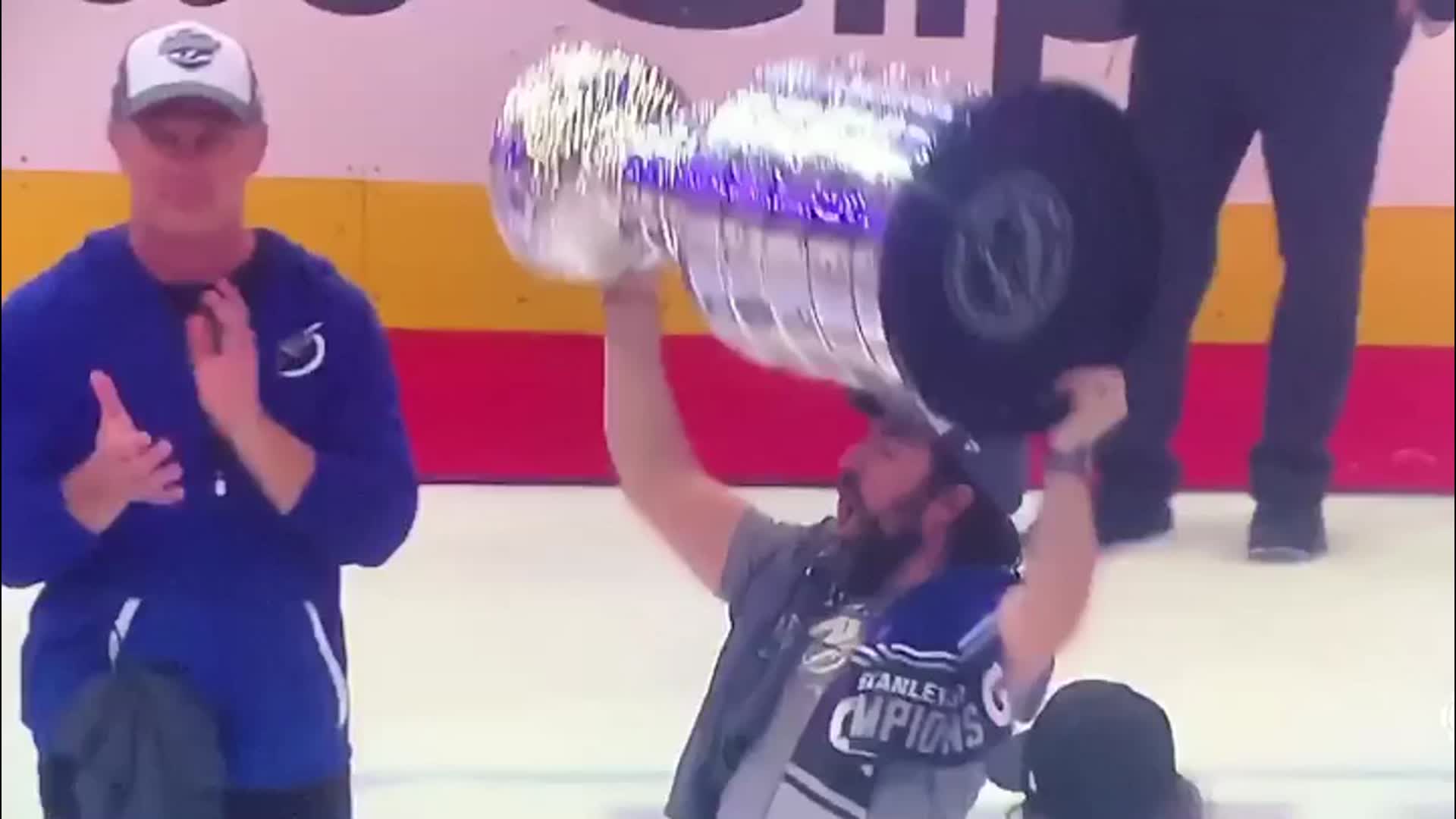 Former T-Birds Equipment Manager Jason Berger Lifts The Stanley Cup ...