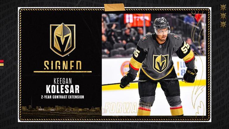 Vegas Golden Knights Sign Former T-Bird Keegan Kolesar To Two-Year ...