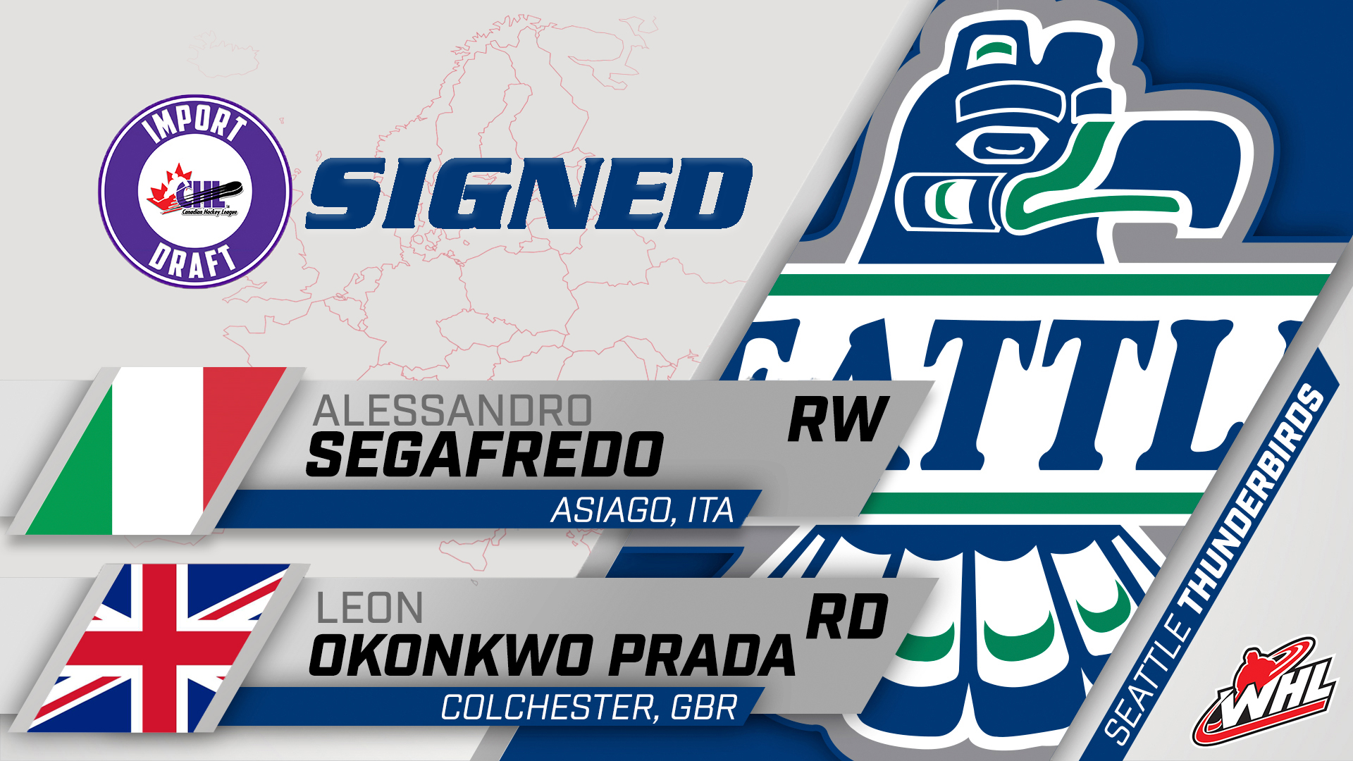 T-Birds Sign Import Draft Selections Alessandro Segafredo and Leon ...