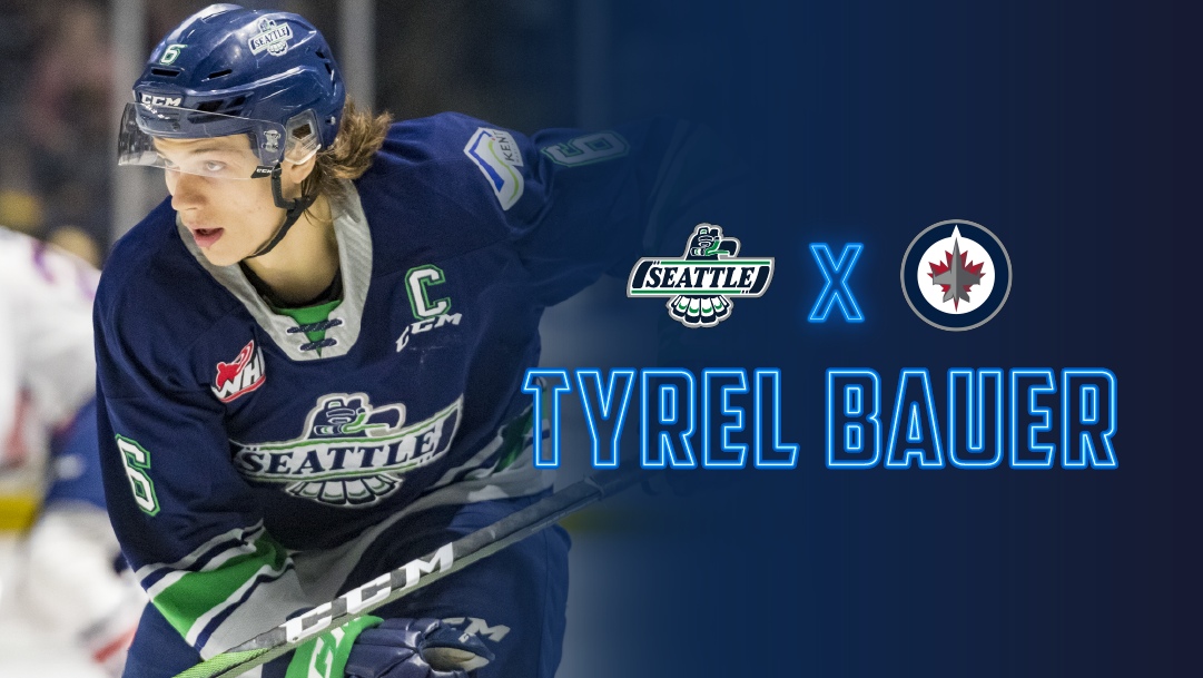 Tyrel Bauer signs with Winnipeg - Seattle Thunderbirds