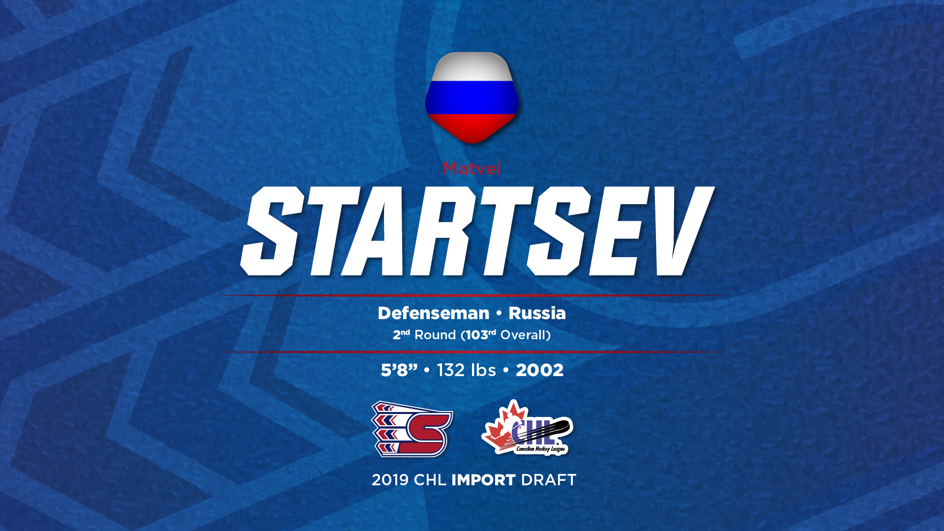 Spokane Takes Russian Defenseman Startsev with 103rd Overall Import Pick - Spokane Chiefs