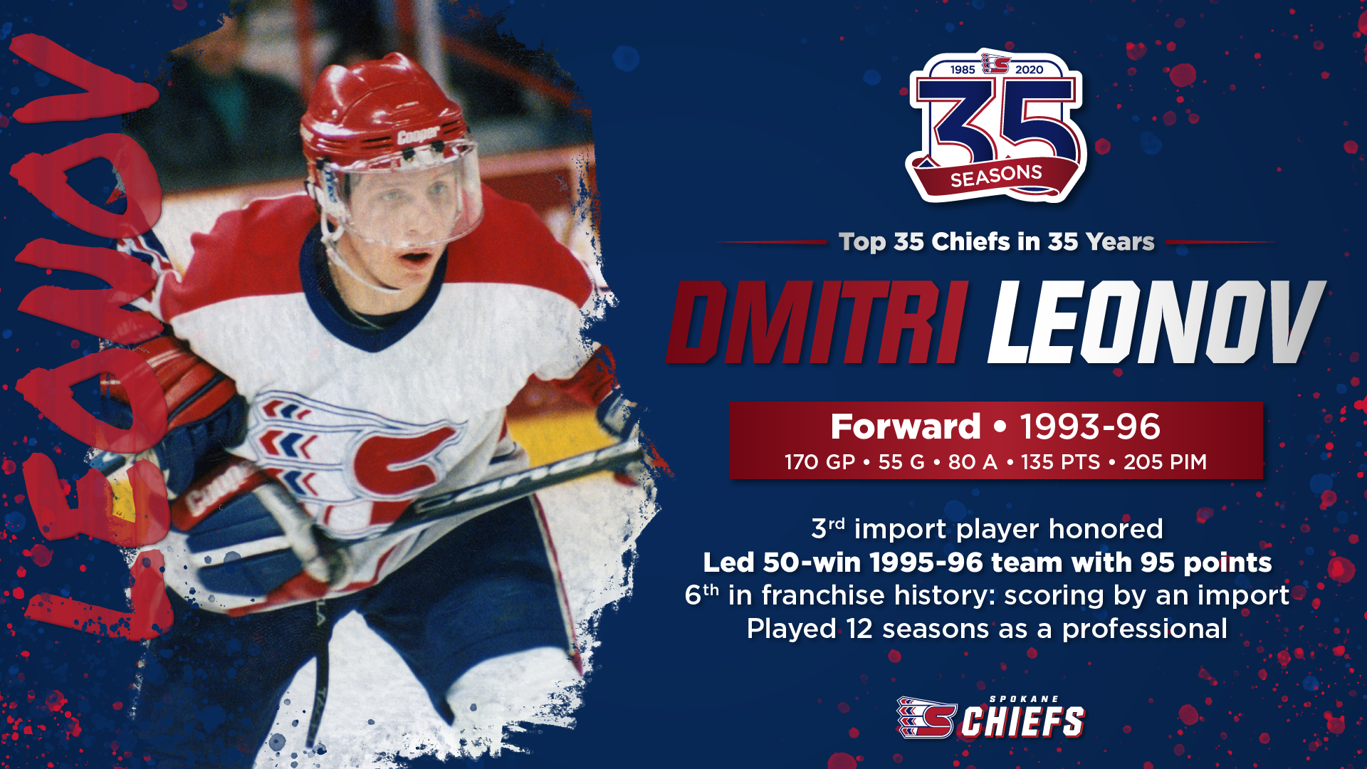 Top 35 in 35: Dmitri Leonov - Spokane Chiefs