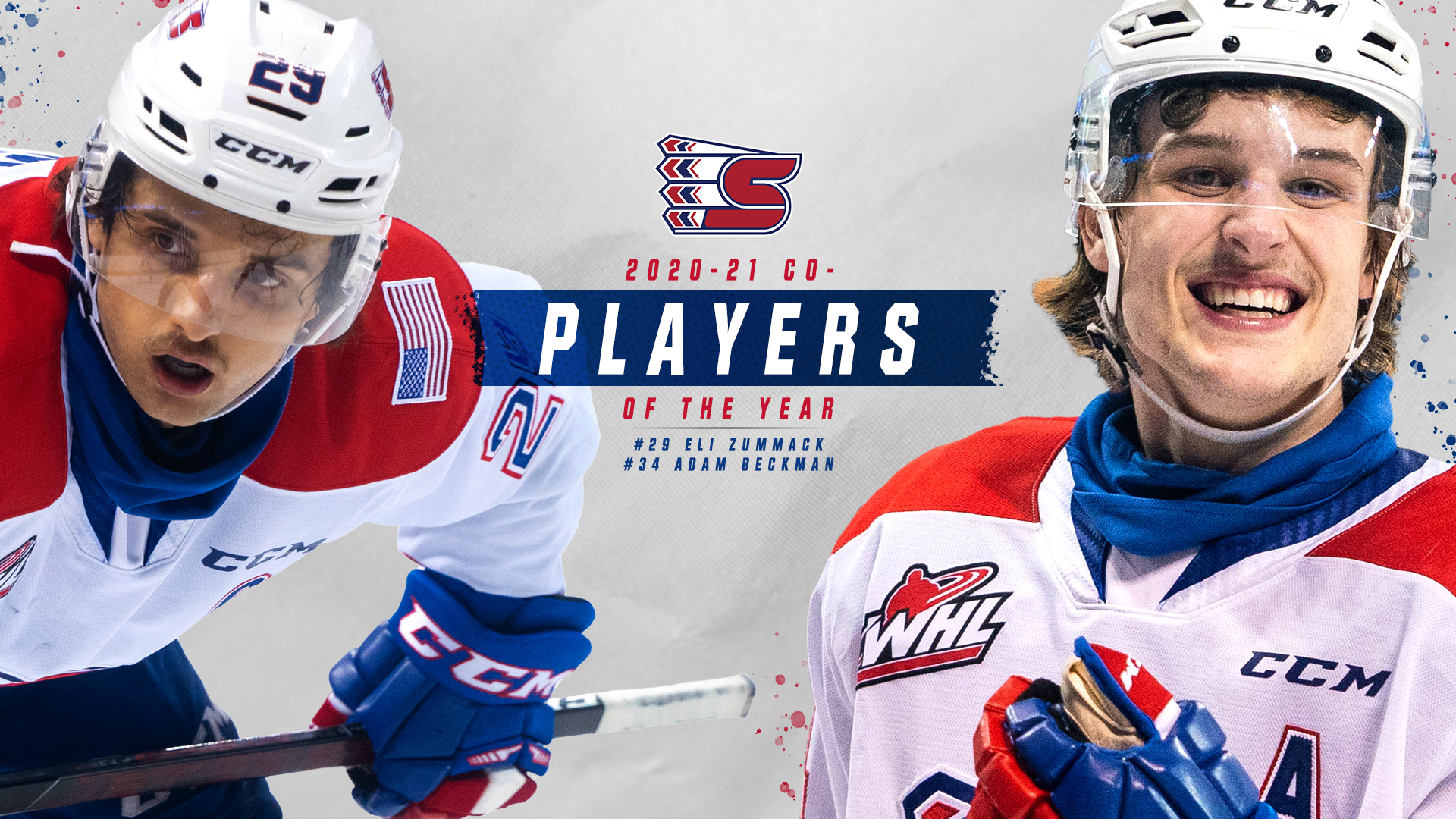 2020-21 Co-Players of the Year: Adam Beckman & Eli Zummack - Spokane Chiefs