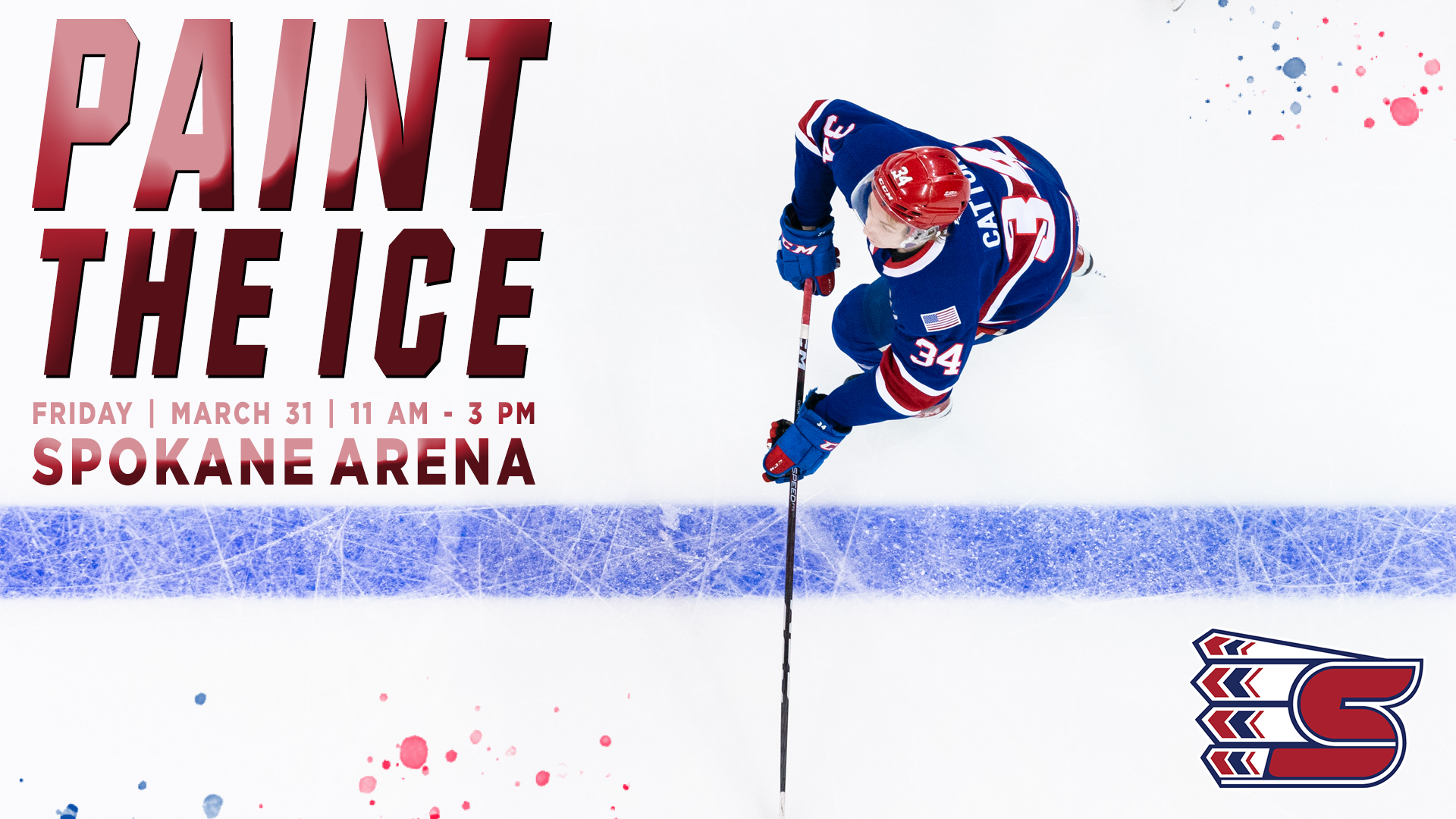 Paint the Ice at the Spokane Arena - Spokane Chiefs