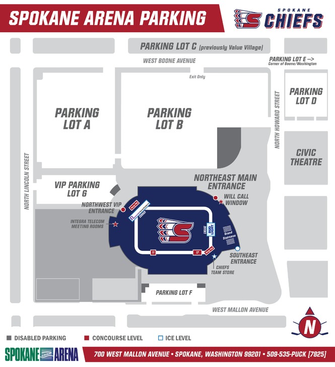 Spokane Chiefs Parking - Spokane Chiefs