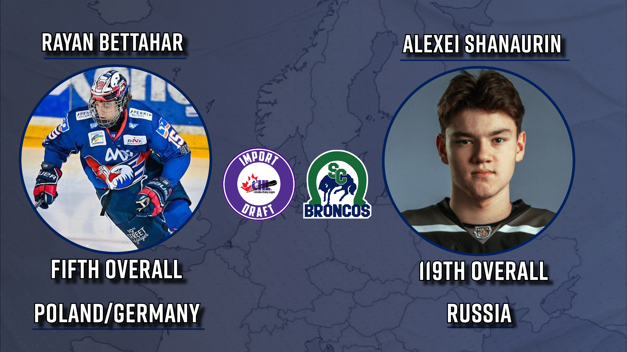 Broncos add forward and defenceman in 2021 CHL Import Draft - Swift ...