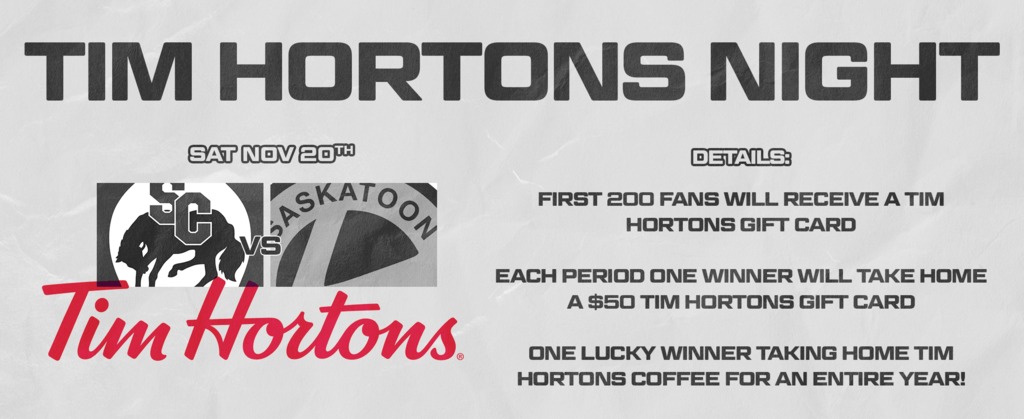 Tim Hortons Night - Swift Current Broncos