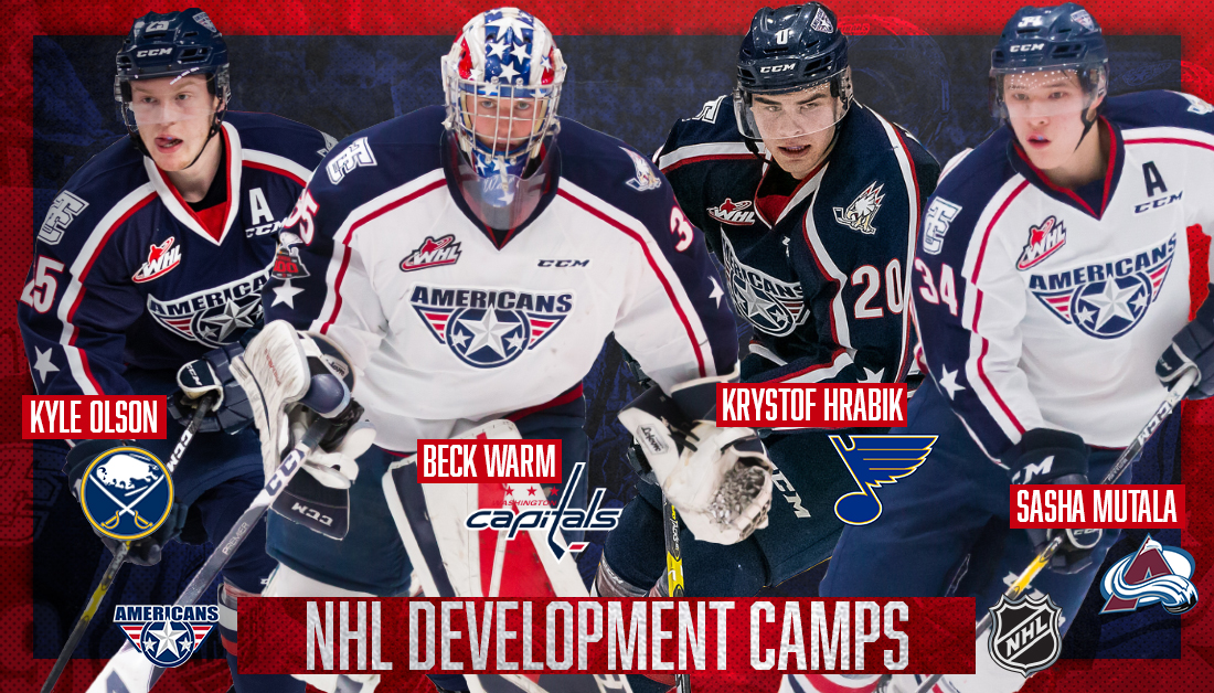 Four Americans players attending NHL Development Camps - Tri-City Americans