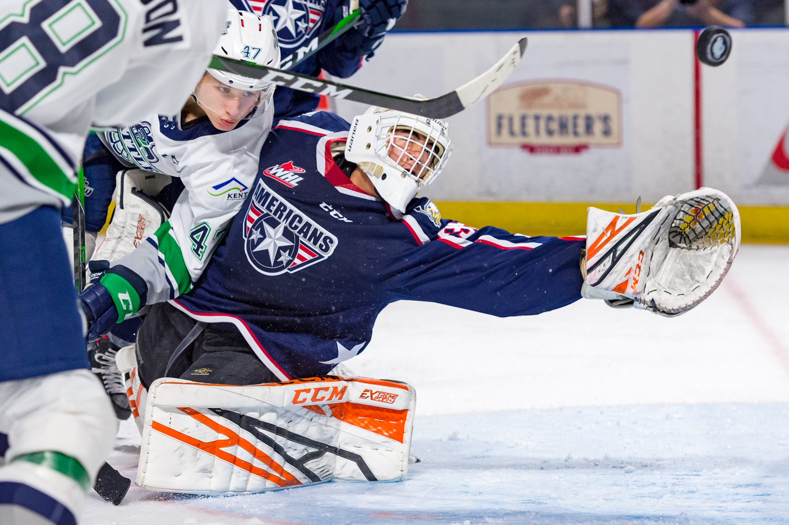 Melnyk, Andregg Make WHL Debut in Americans Loss to Thunderbirds - Tri ...