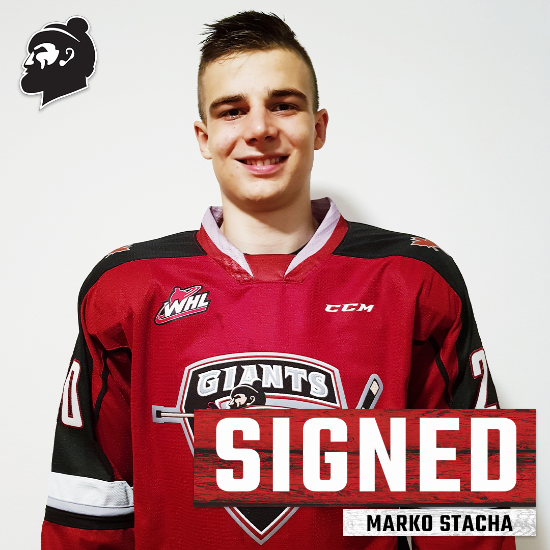 Giants Sign Marko Stacha to a WHL Standard Player Agreement