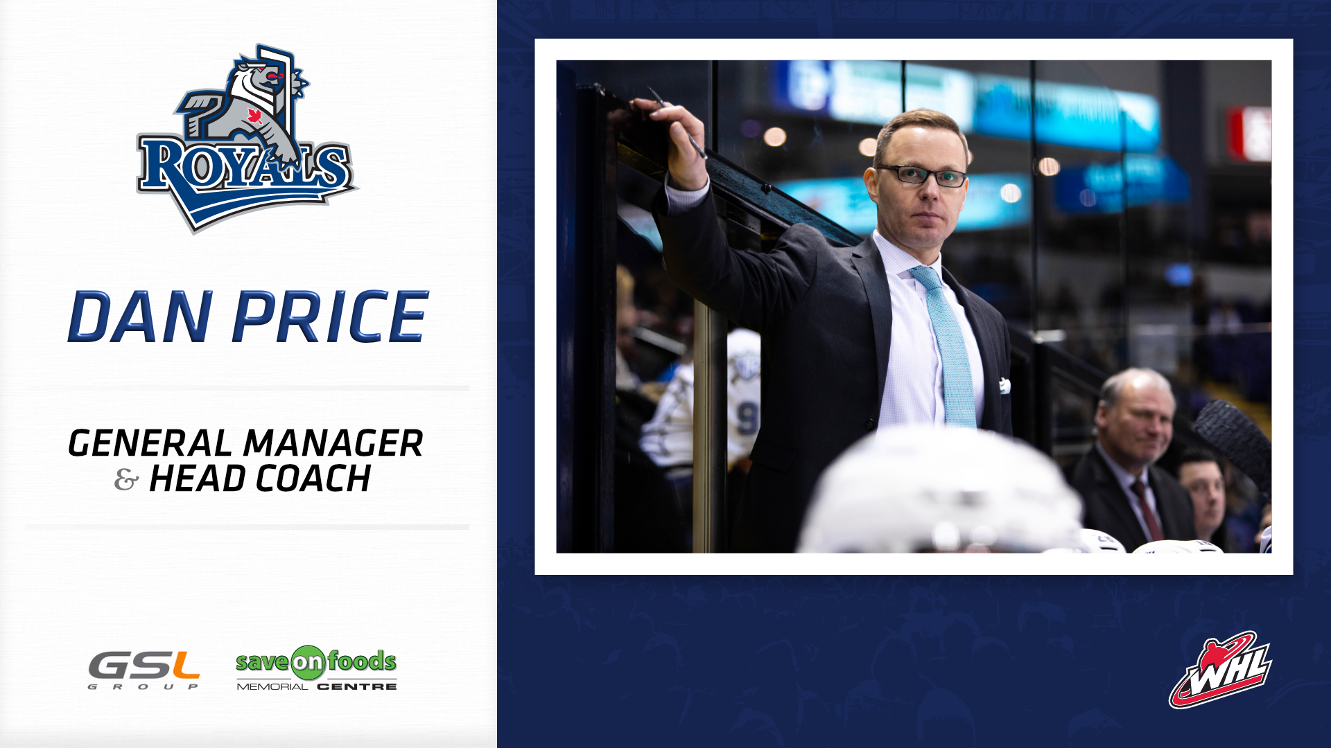 ROYALS PROMOTE DAN PRICE TO GENERAL MANAGER & HEAD COACH - Victoria Royals