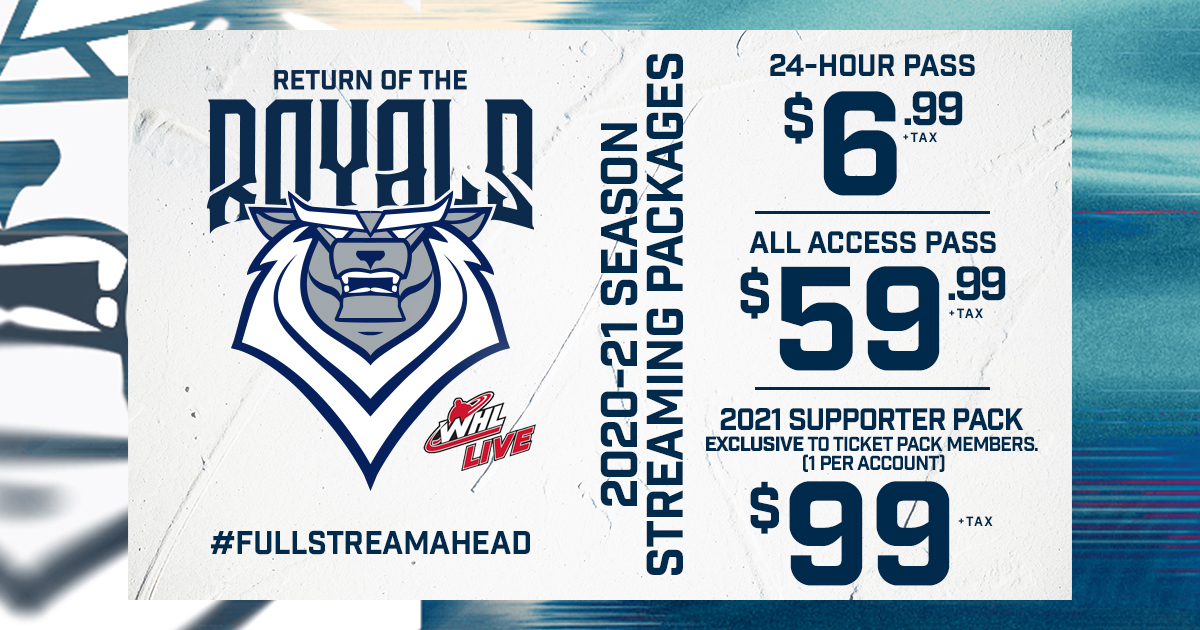 ROYALS ANNOUNCE STREAMING DETAILS FOR 2020-21 SEASON - Victoria Royals