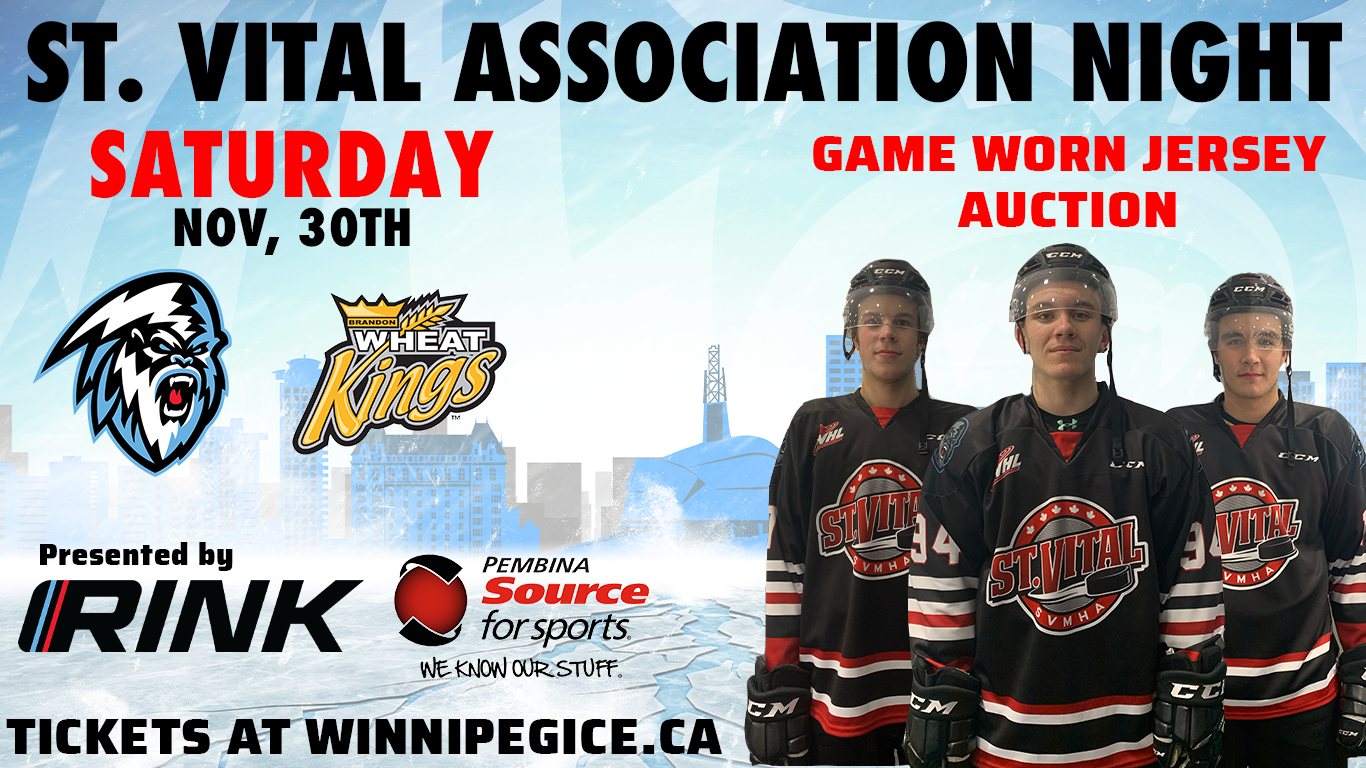 DETAILS ANNOUNCED FOR ST. VITAL ASSOCIATION NIGHT PRESENTED BY THE RINK ...