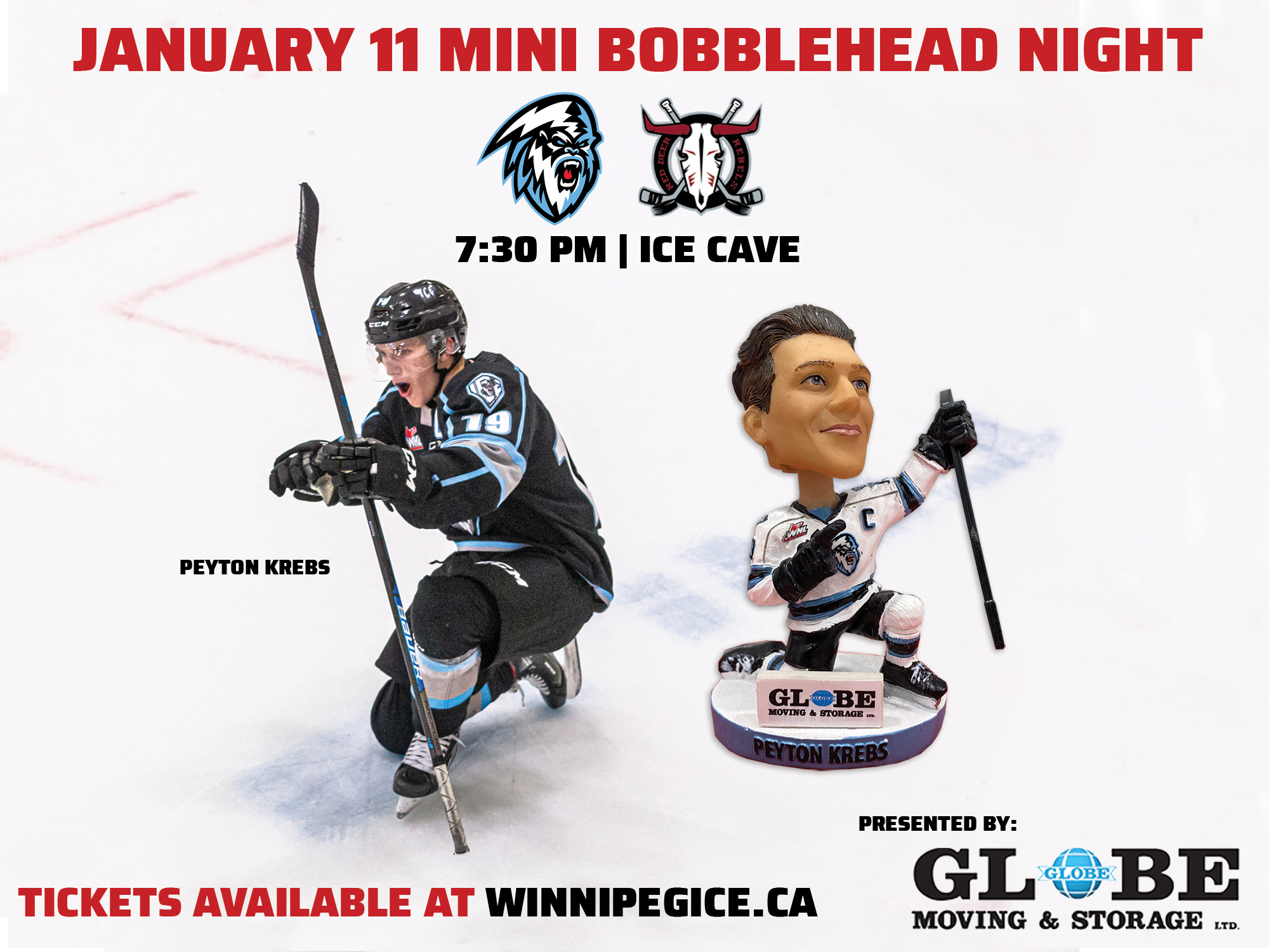 DETAILS ANNOUNCED FOR PEYTON KREBS MINI BOBBLEHEAD NIGHT PRESENTED BY ...