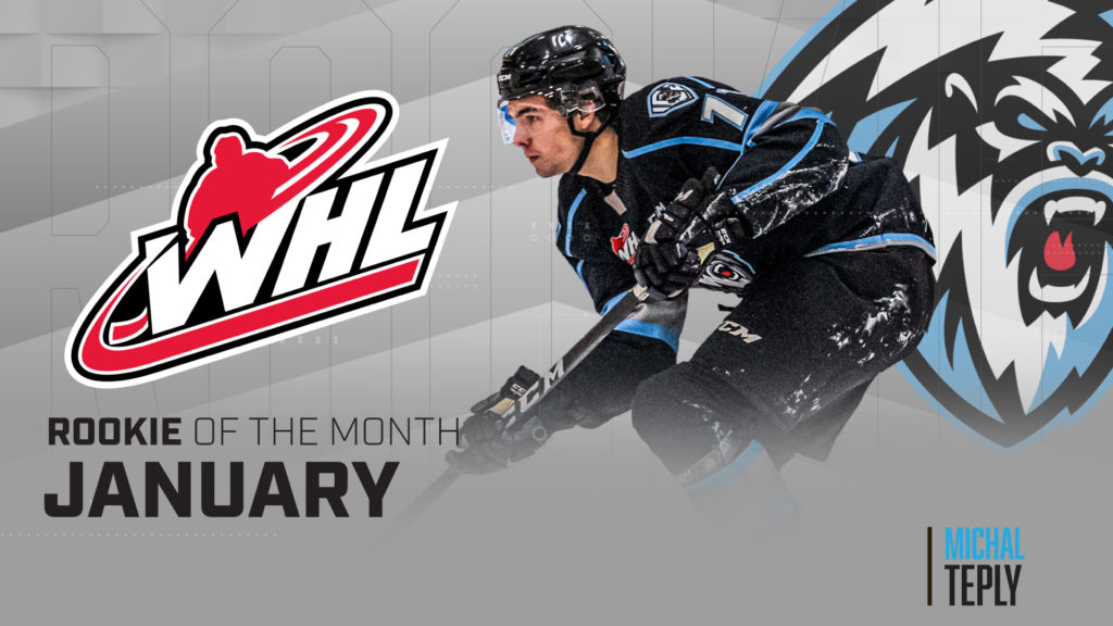 Michal Teply Named WHL Rookie of the Month - Wenatchee Wild