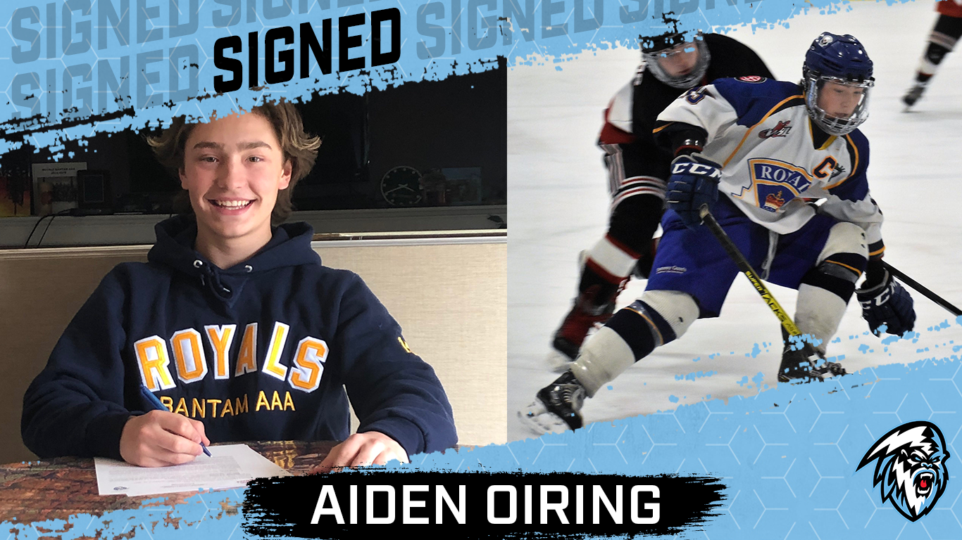 WINNIPEG ICE ANNOUNCE THE SIGNING OF AIDEN OIRING TO WHL STANDARD PLAYER AGREEMENT. - Wenatchee Wild