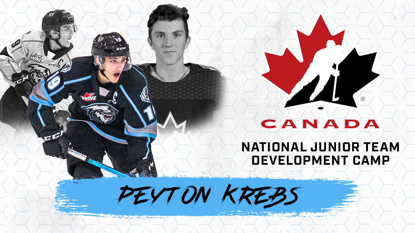 Peyton Krebs Invited to Hockey Canada National Junior Team Development Camp - Wenatchee Wild