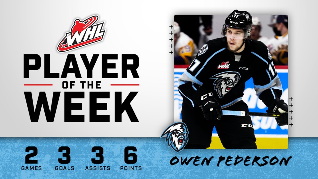 Pederson named WHL Player of the Week - Wenatchee Wild