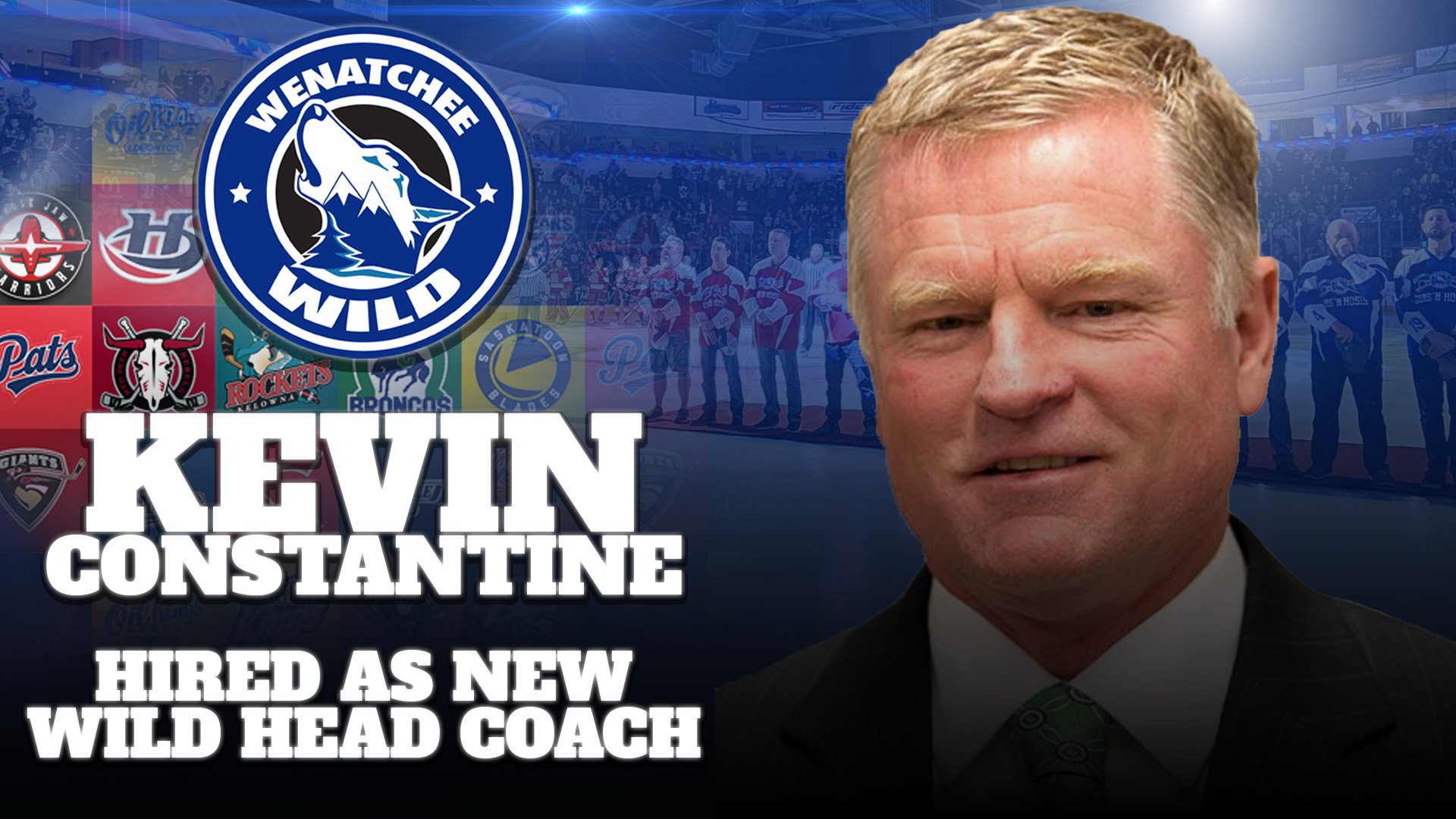 Wild Announce Hiring of Kevin Constantine As Team's First Head Coach in WHL Era - Wenatchee Wild