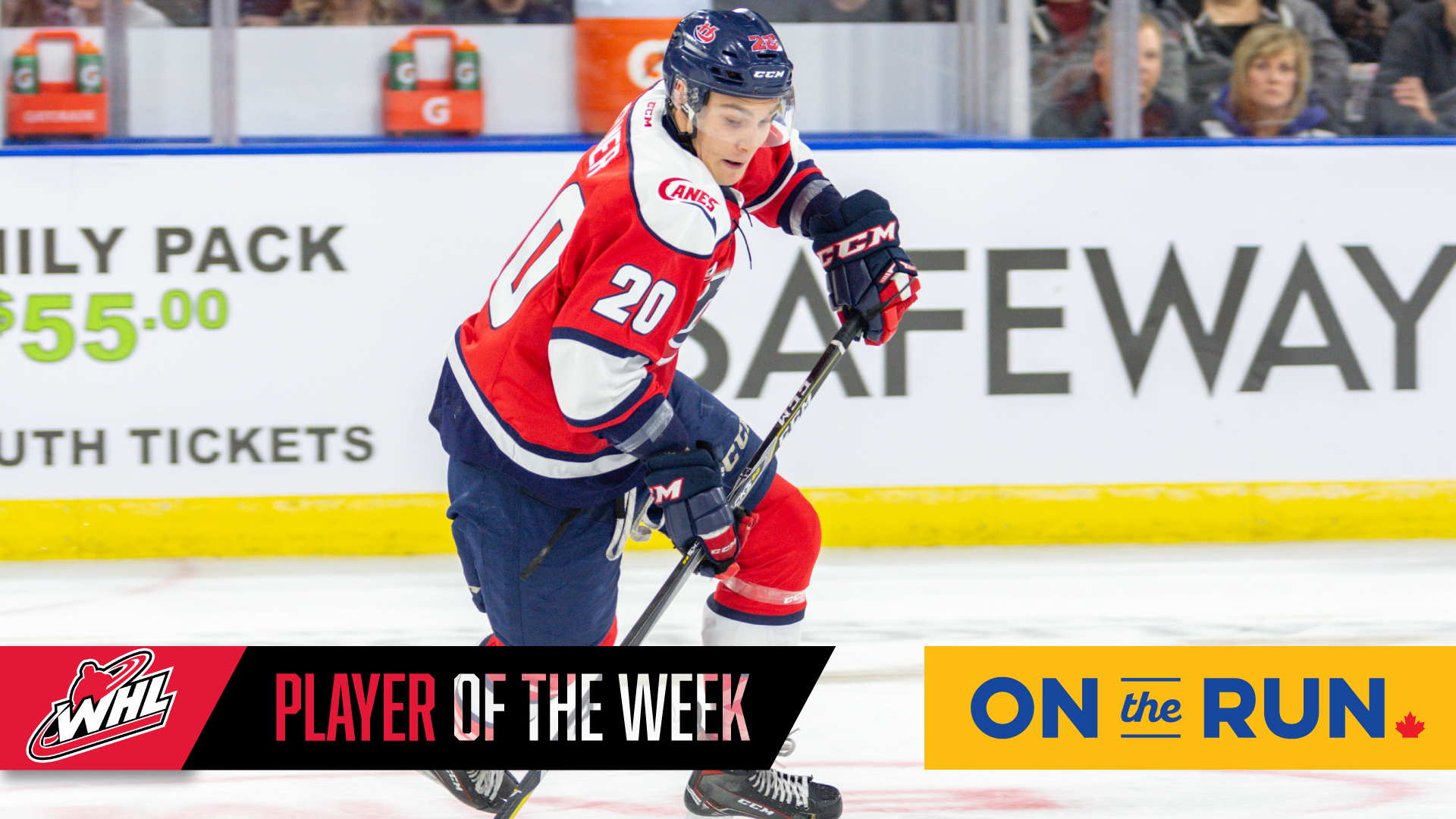 Hurricanes' Elmer named WHL On the Run Player of the Week - Western Hockey League