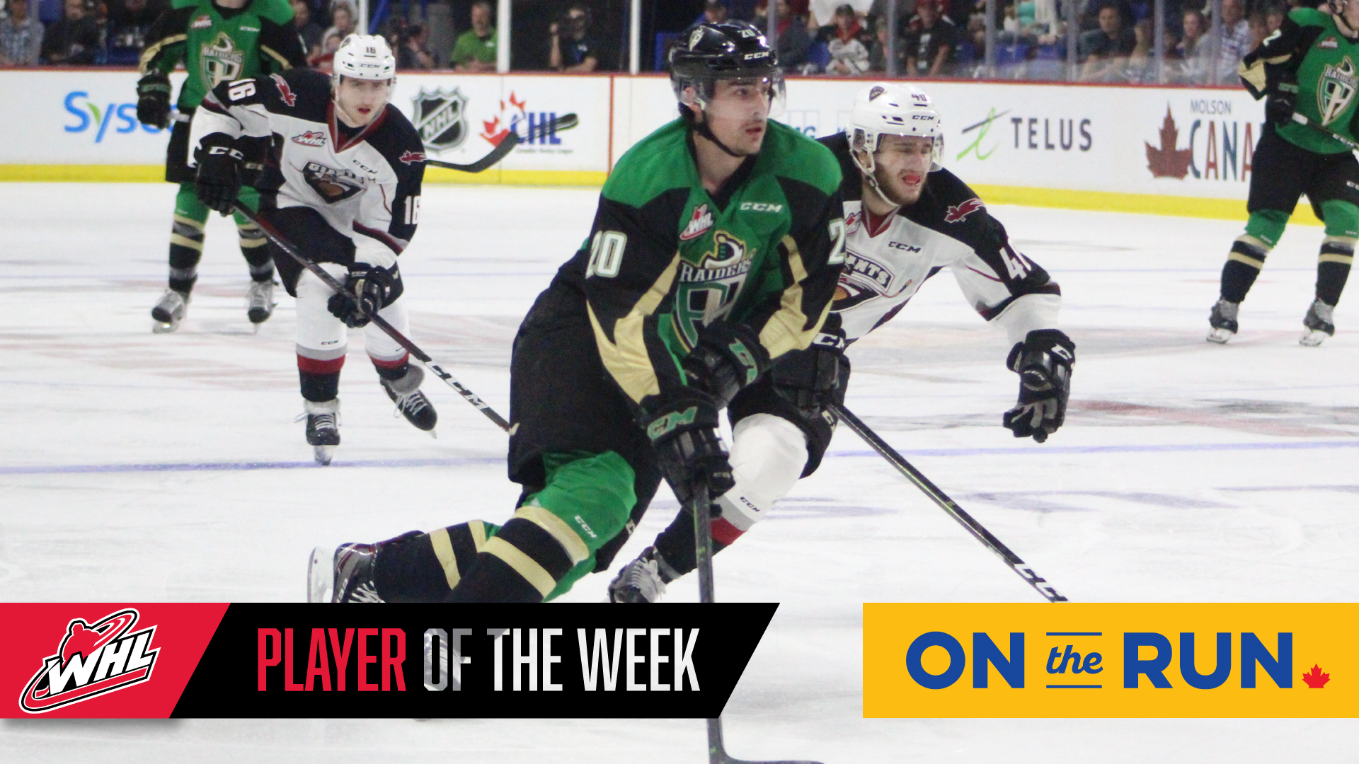Raiders' Leason named WHL On the Run Player of the Week - Western Hockey League