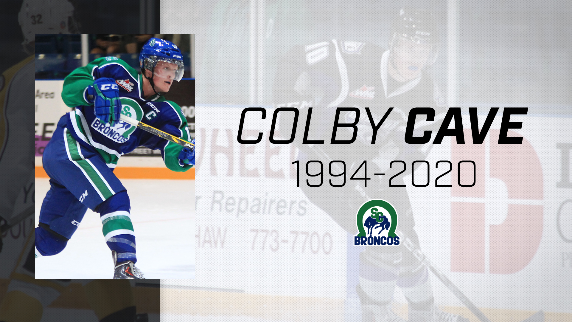 WHL mourns the passing of former Broncos captain Colby Cave - Western ...