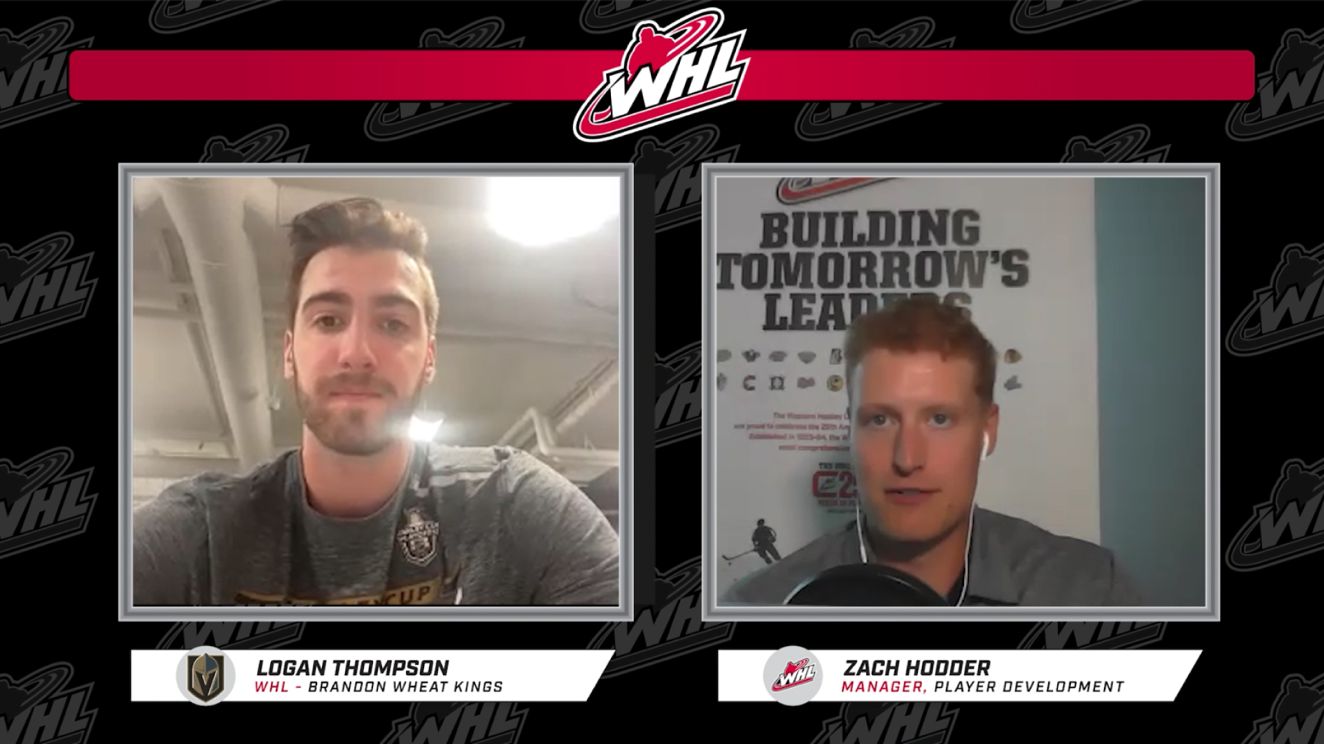 WHL Alumni Interview: Logan Thompson, Vegas Golden Knights - Western ...