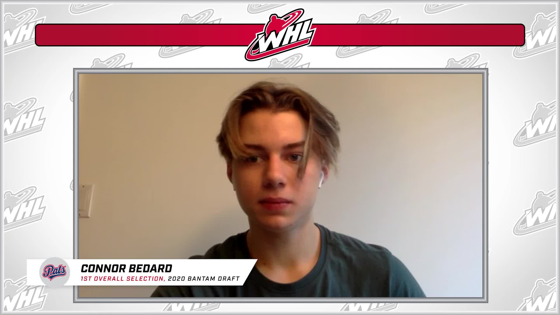 Media Availability: Connor Bedard, Regina Pats - Western Hockey League